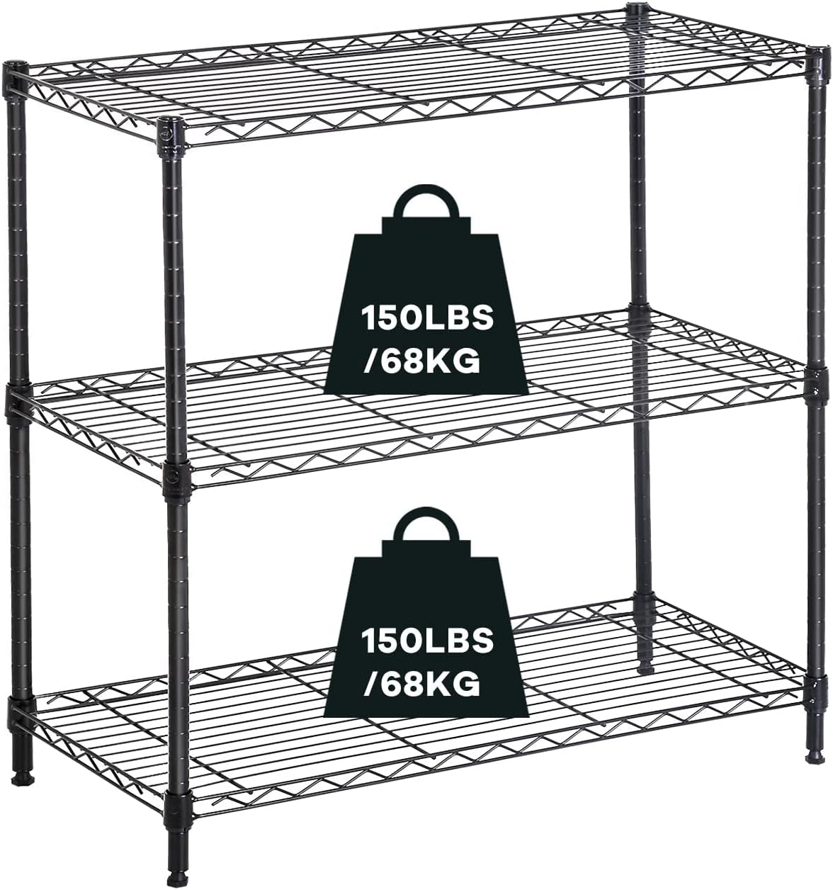 ANSIMIDA Garage Shelving Units,150cm x 70cm x 30cm | Heavy Duty Racking ...