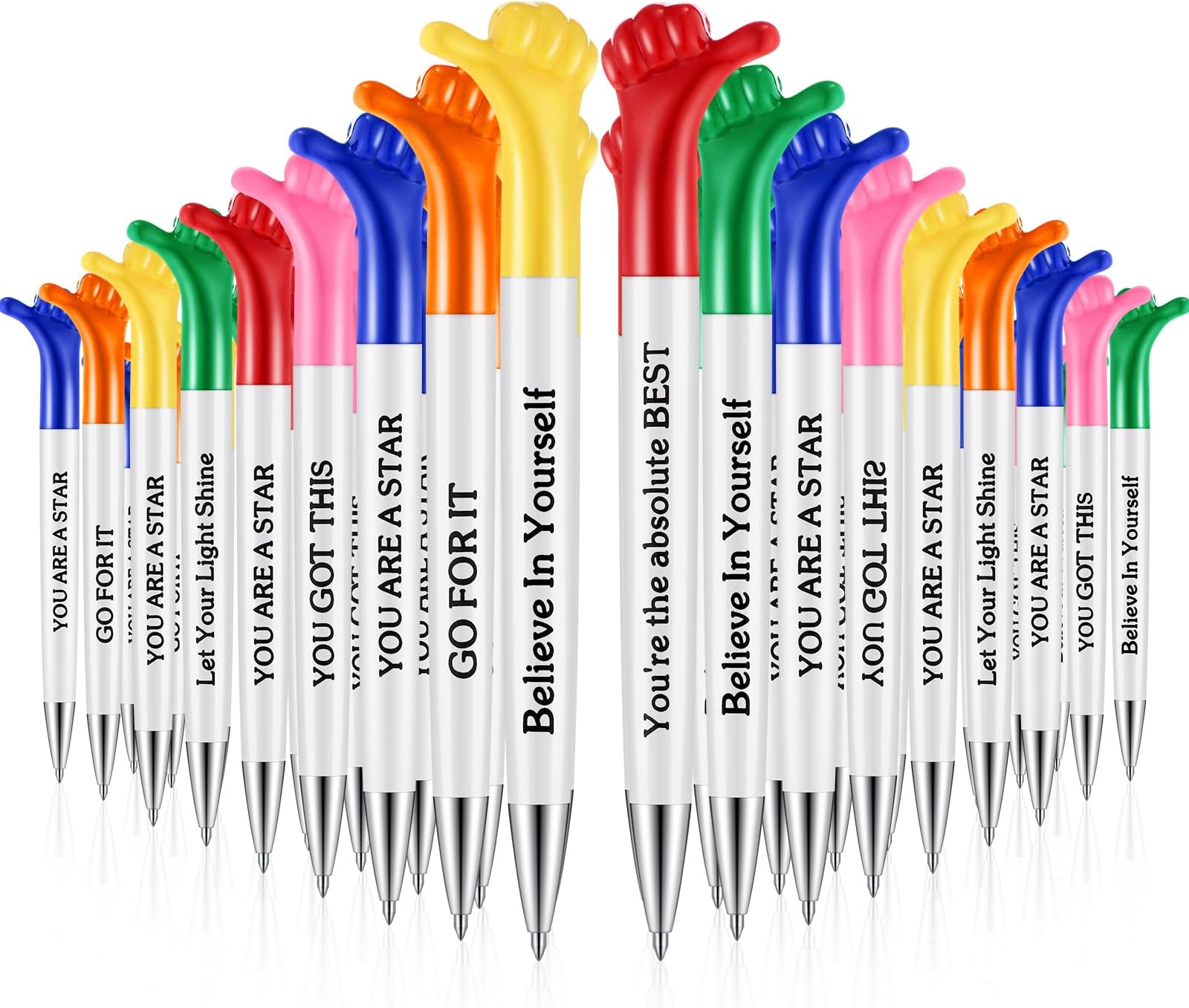 Amazon.com : 30 Pieces Inspirational Quotes Pens Bulk Funny Thumbs up ...