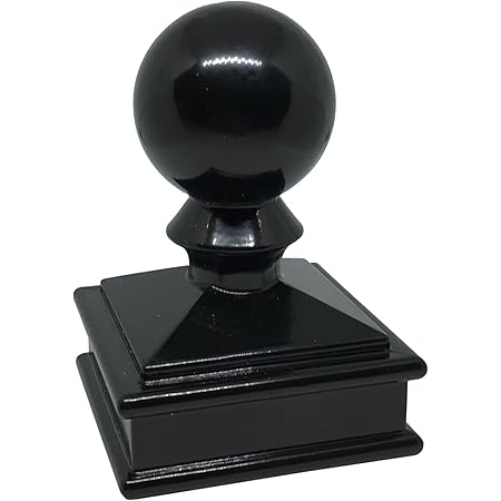 2" x 2" Aluminium Ball Top Post Cap for Metal Posts - Pressure Fit ...