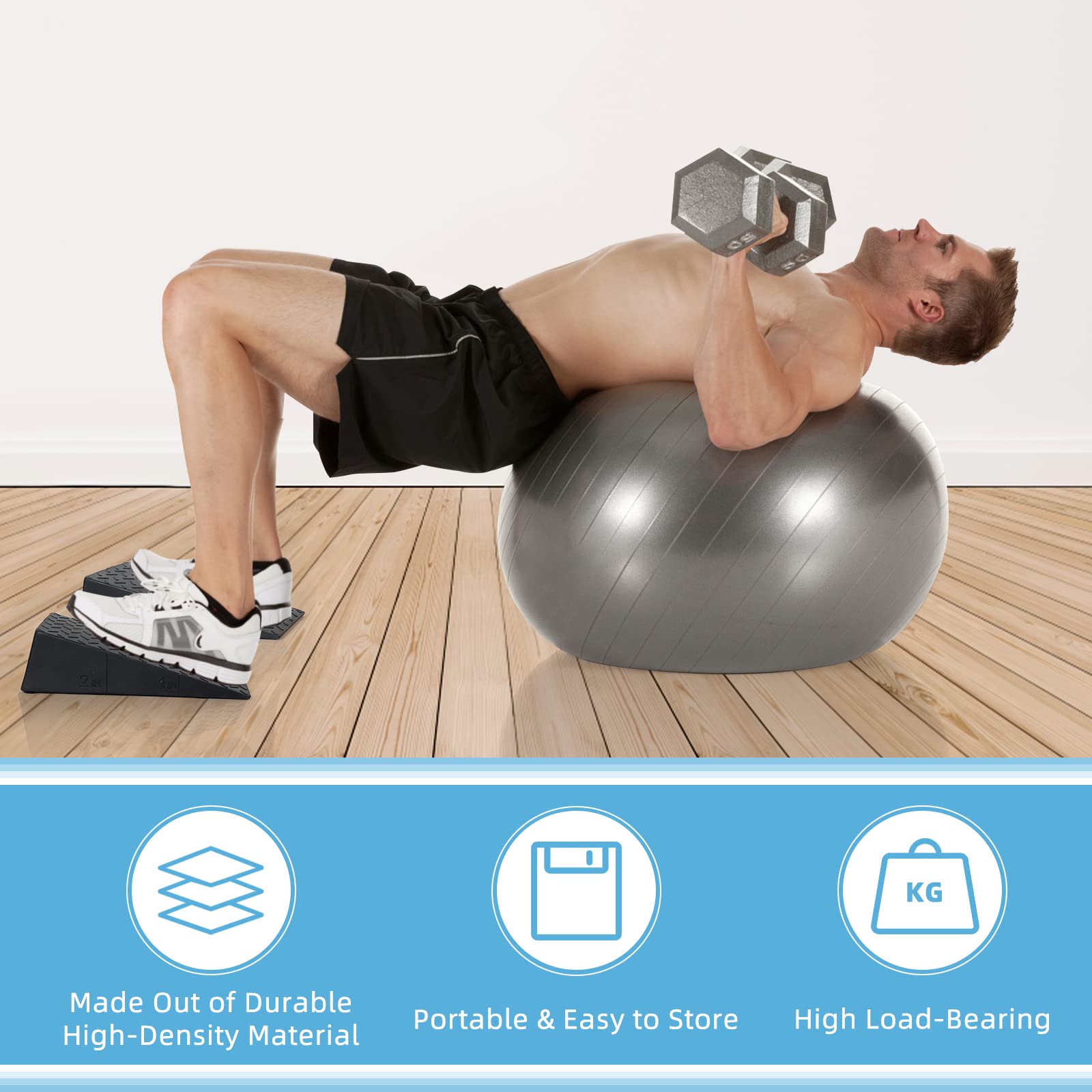 Snapklik.com : Squat Wedge Block For Heel Elevated Squat Weightlifting ...