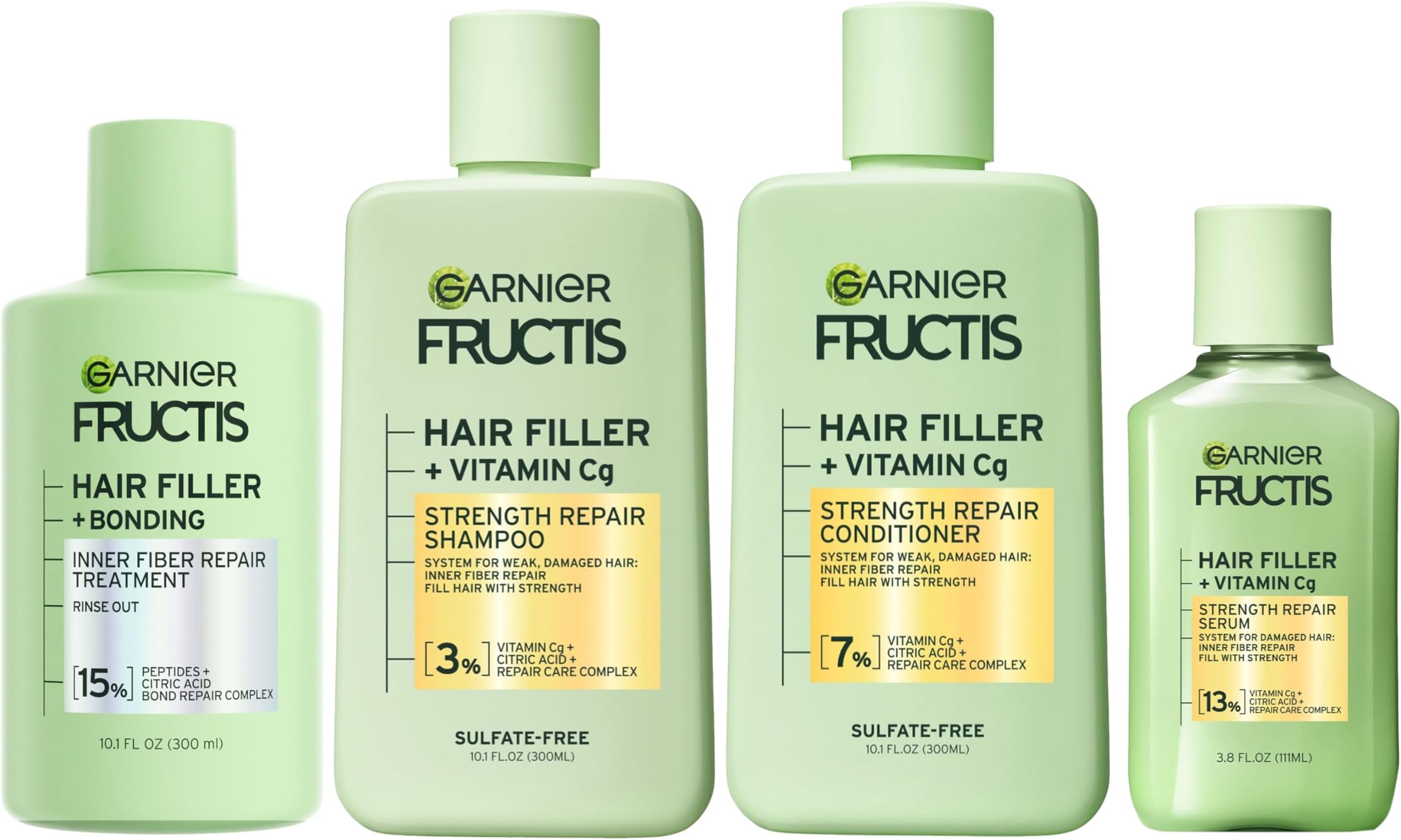 Amazon.com : Garnier Fructis Hair Filler Bonding Pre-Shampoo Hair ...