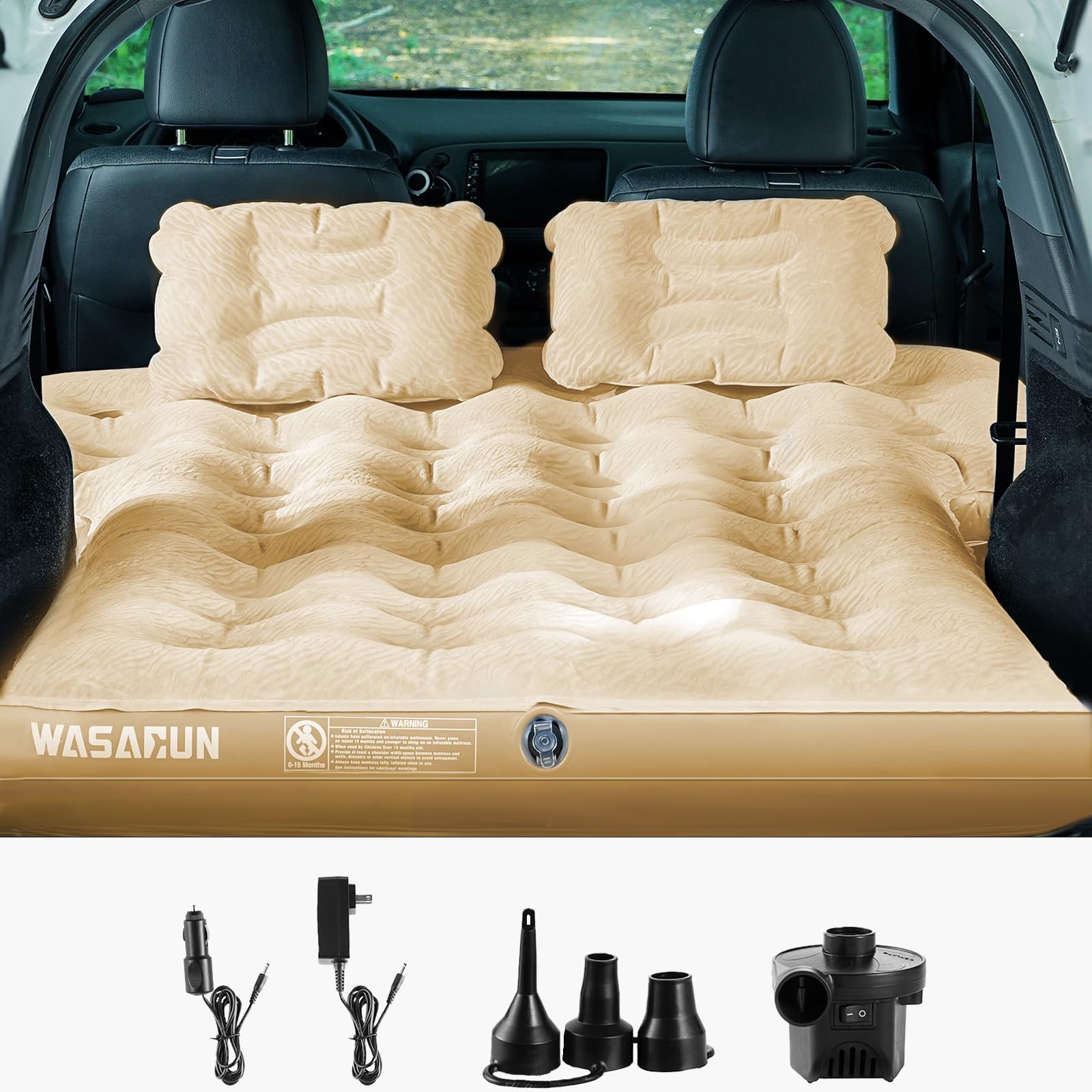 Amazon.com : WASAGUN SUV Air Mattress with Electric Air Pump ...