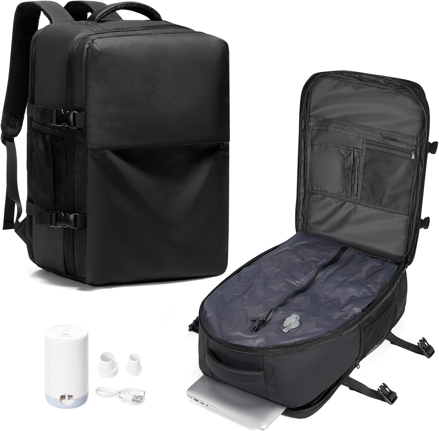 Amazon.com: Vacuum Backpack Travel with Pump,Large Travel Backpack ...