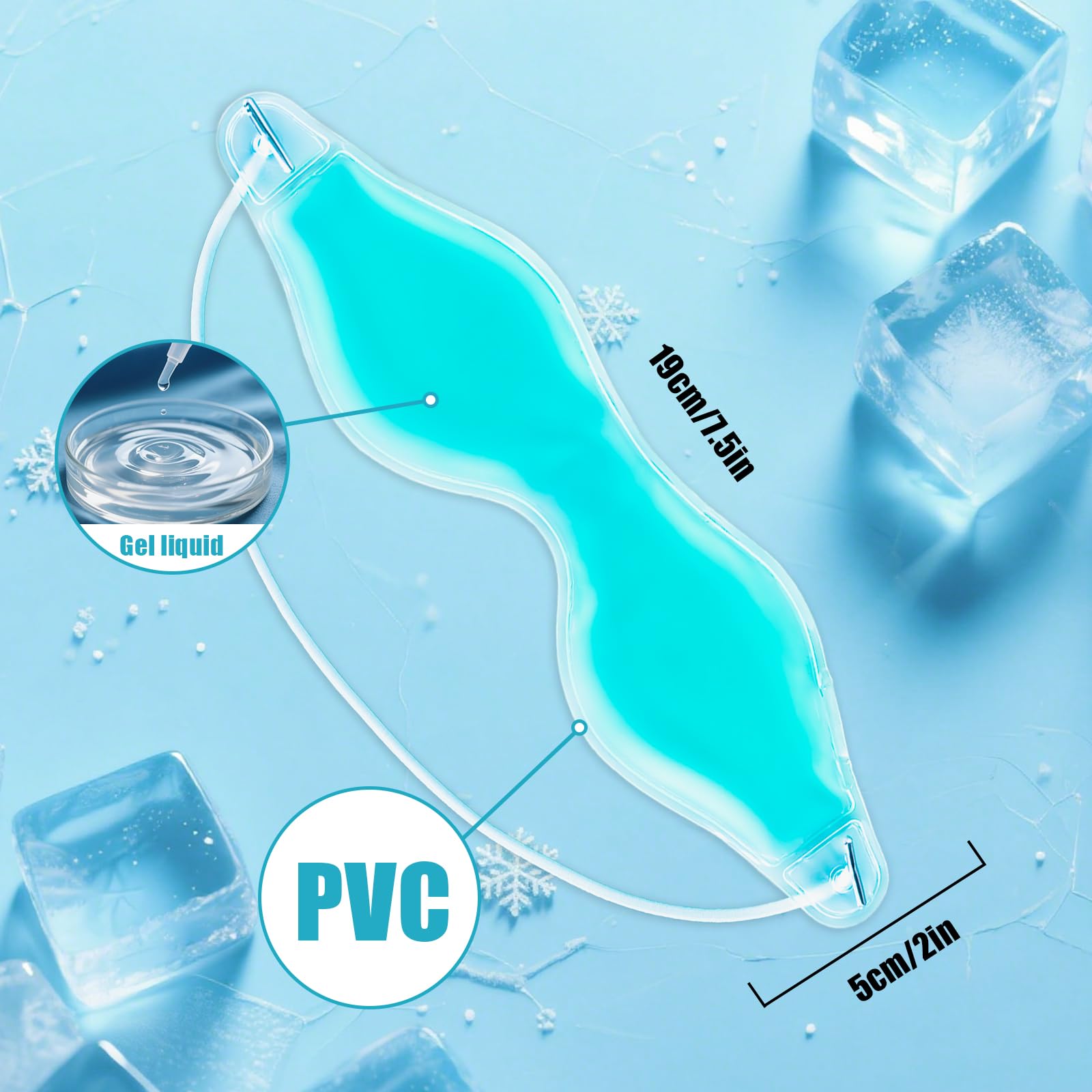Snapklik.com : 2 PCS Cooling Eye Mask, Reusable Cold Eye Mask For Hot ...