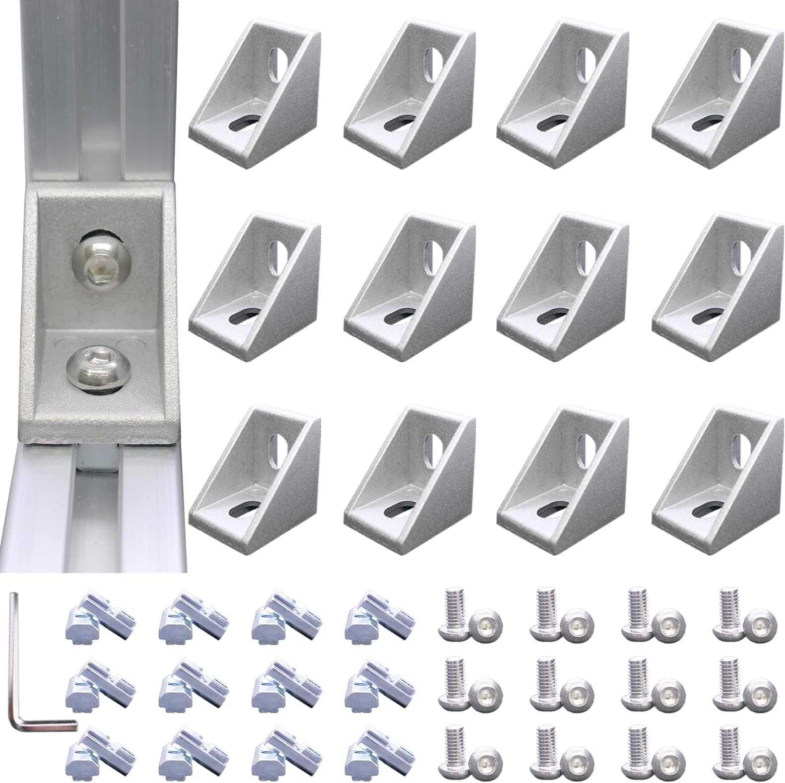 Amazon.com: 30 Set Black 1"x1" 1010 Series Aluminum Extrusion Profile ...