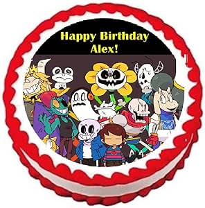 Amazon.com: Undertale Personalized Edible Cake Topper Image For ...