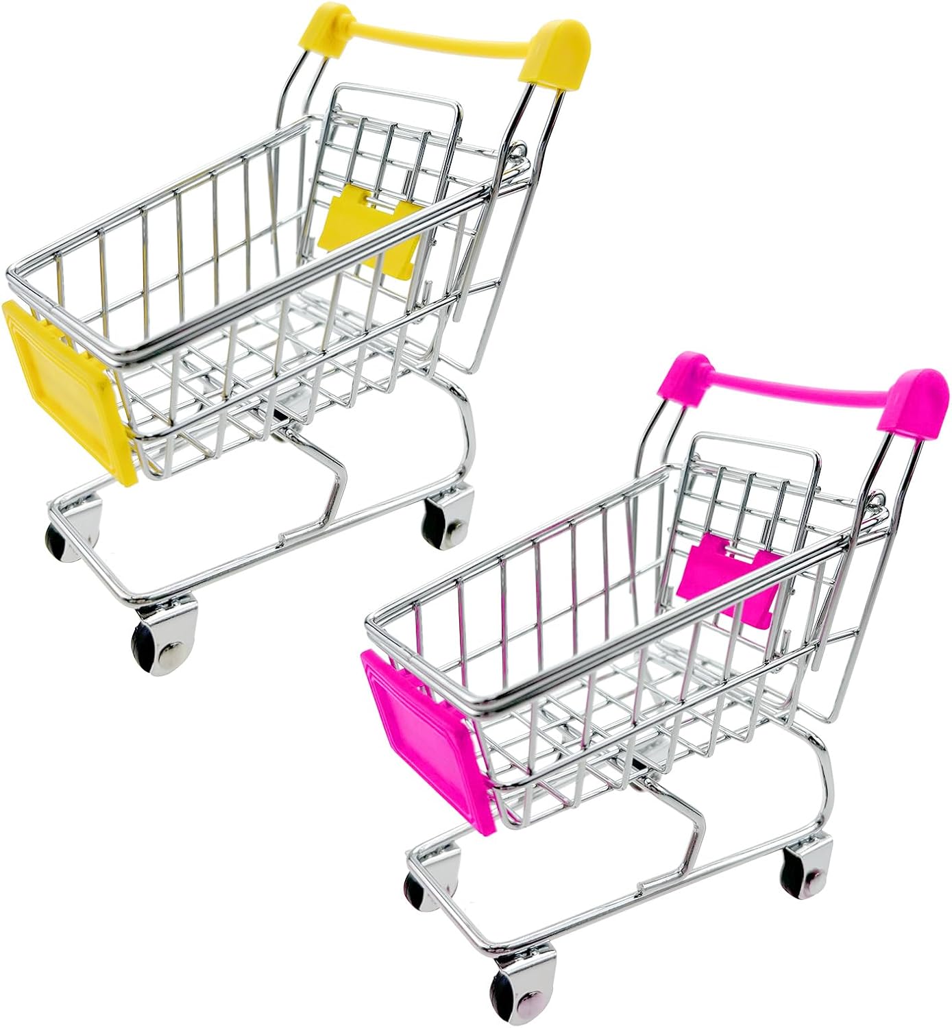 2 PCS Mini Shopping Cart,Mini Trolley, Mini Shopping Trolley,Shopping ...