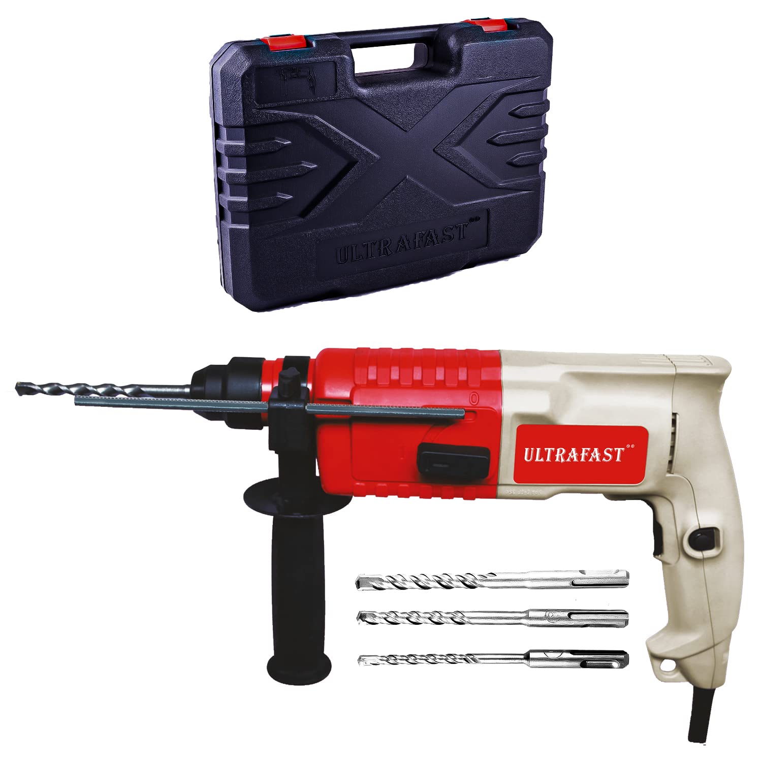 ULTRAFAST UF-220RE 500W Reversible Rotary Hammer Drill 0-850 RPM Impact ...