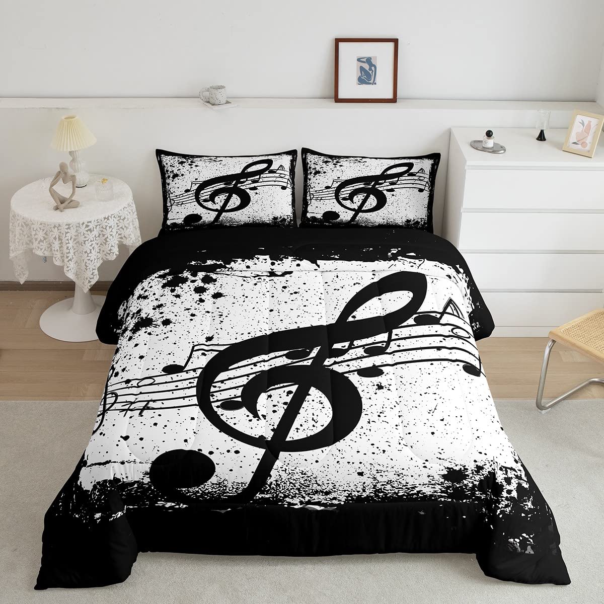Music Themed Bedroom Set Music Room Theme | Music Inspired Room Decor