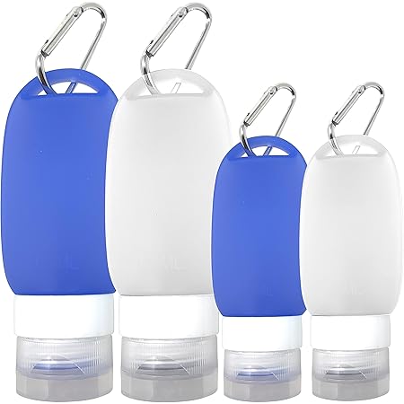 Silicone Travel Bottles Set, Leak Proof Squeezable Portable Tubes ...