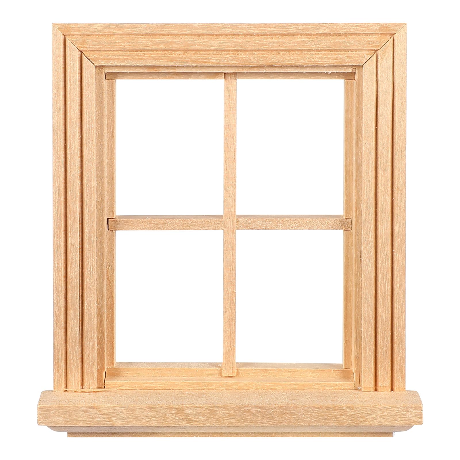 Model House Windows 16 Pcs Miniature Wooden Window Frames - 1:12 Scale ...