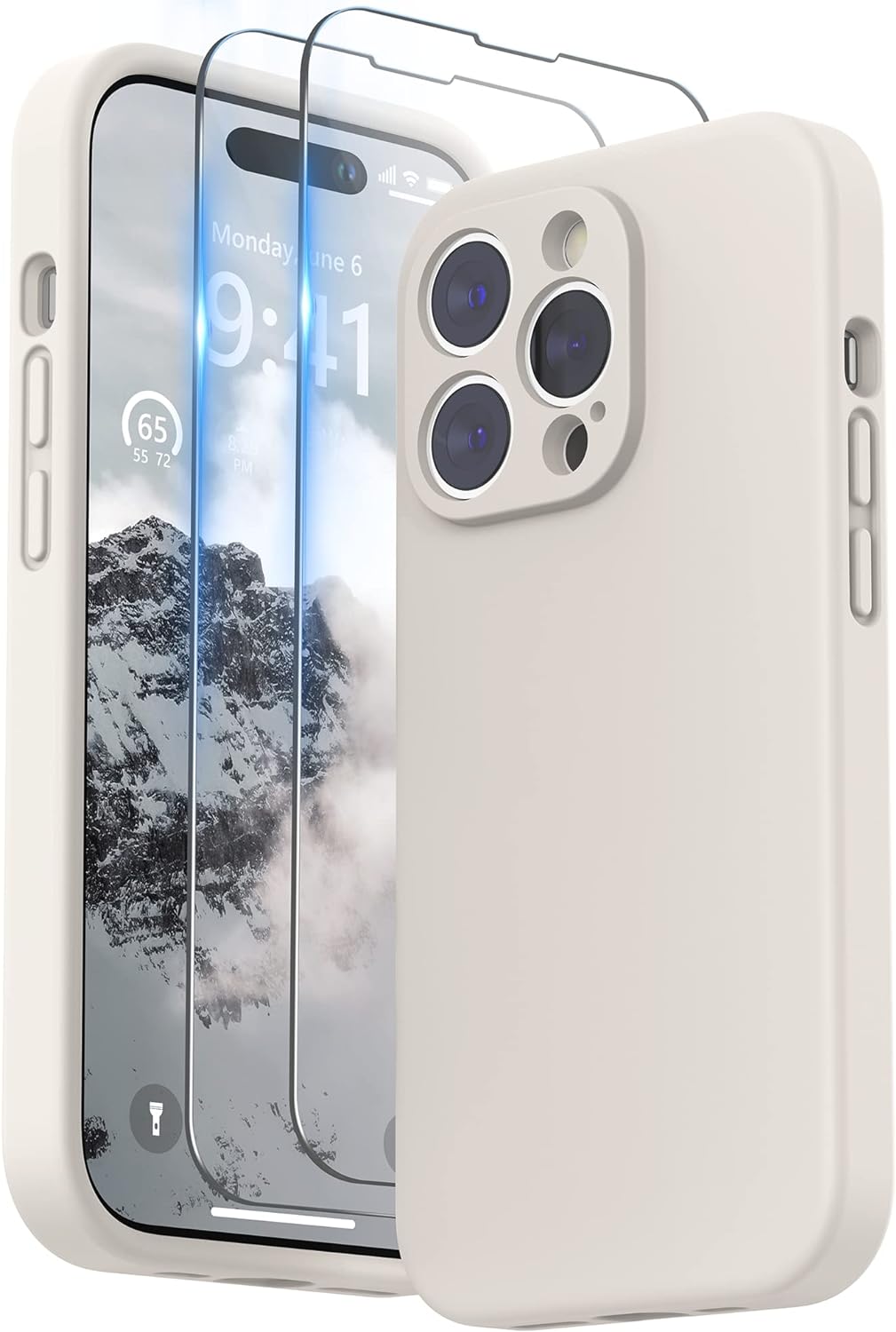 SURPHY Silicone Case Compatible with iPhone 14 Pro Case 6.1 inch (2022 ...