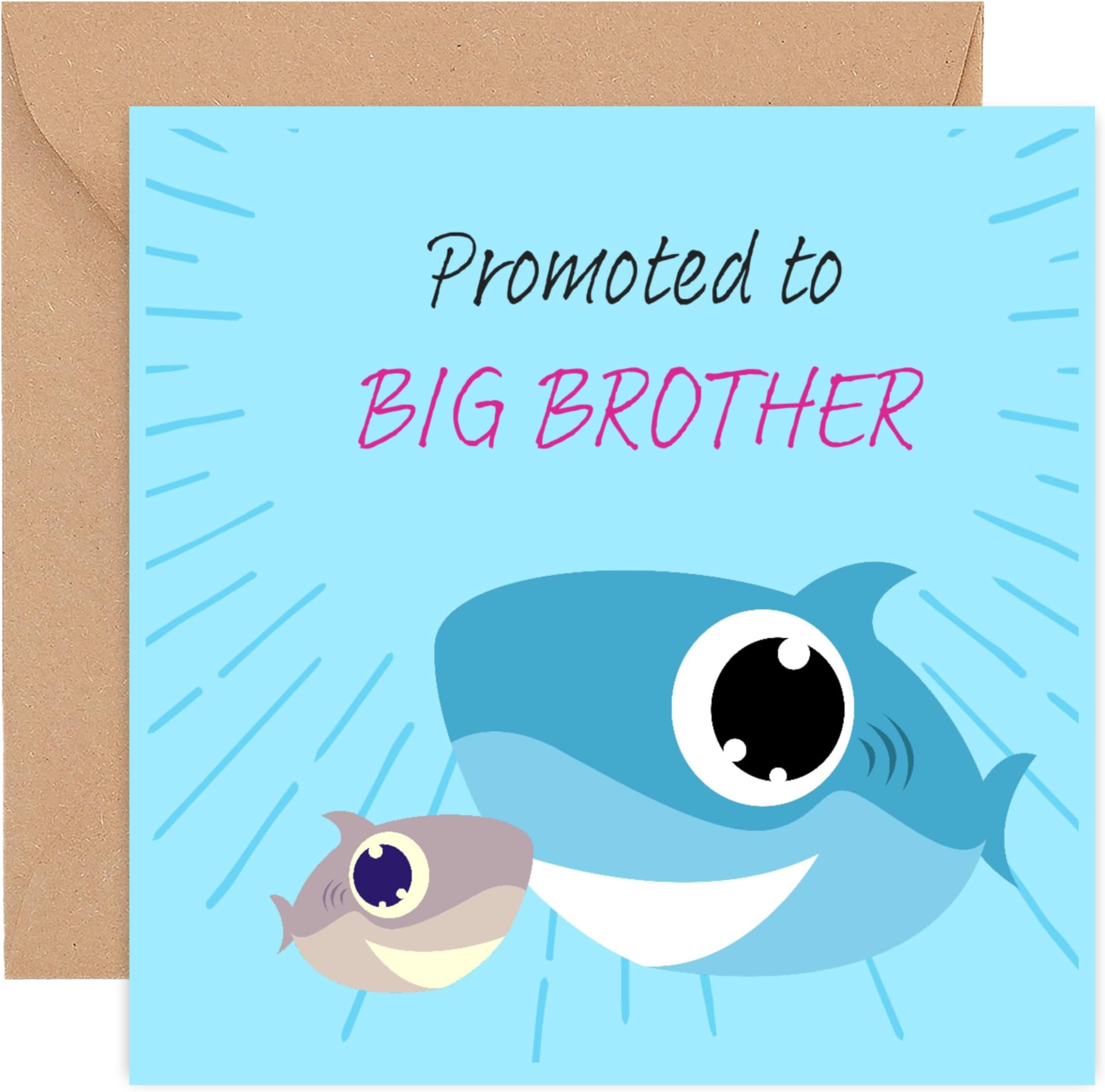 Promoted to Big Brother Card - New Baby Card - Big Brother Card - Baby ...