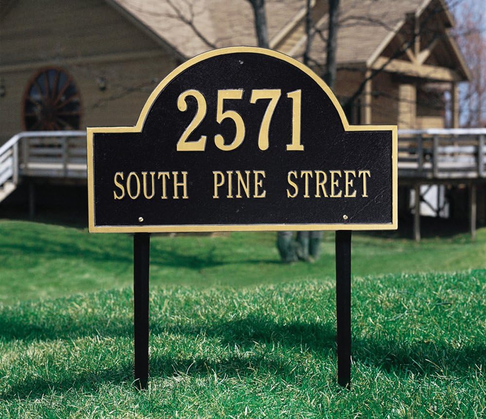 Amazon.com: Arch Marker - Estate Wall - Two Line : Patio, Lawn & Garden