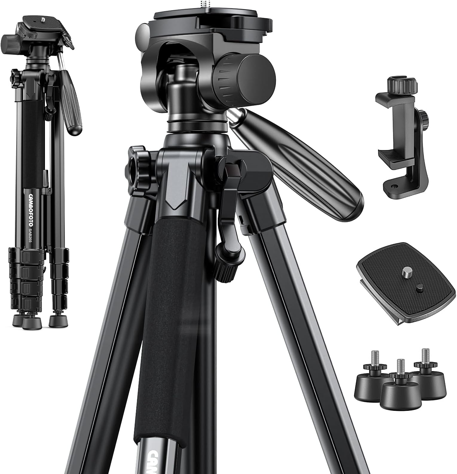 Victiv Neues Kamera Handy Stativ, 172cm Tragbares Camera Tripod ...