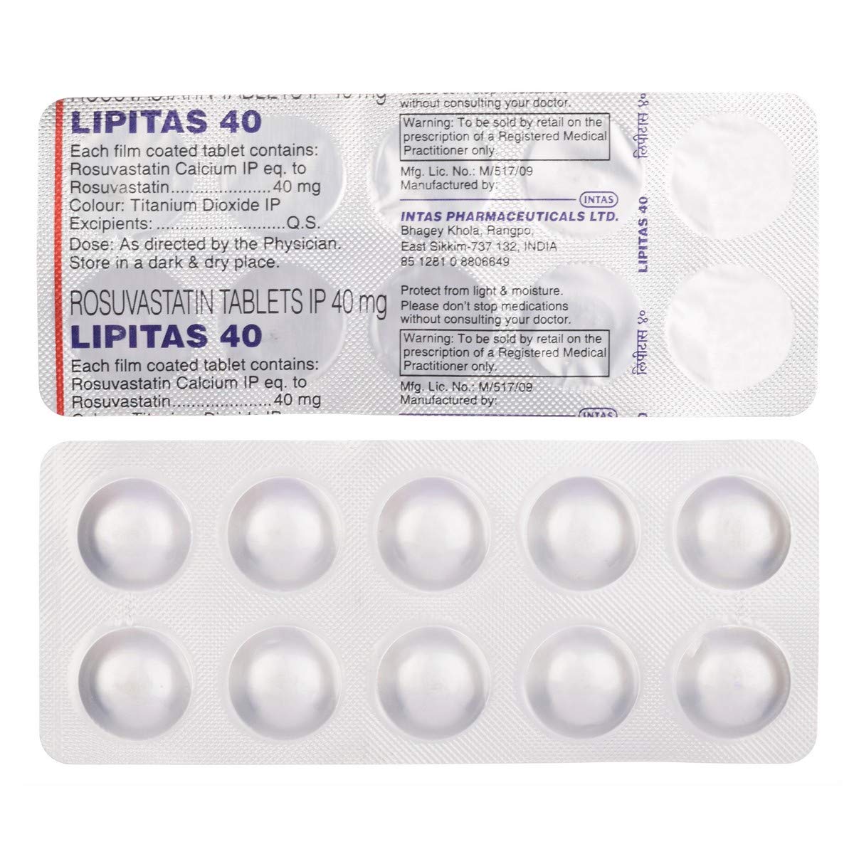 Lipitas 40 - Strip of 10 Tablets : Amazon.in: Health & Personal Care
