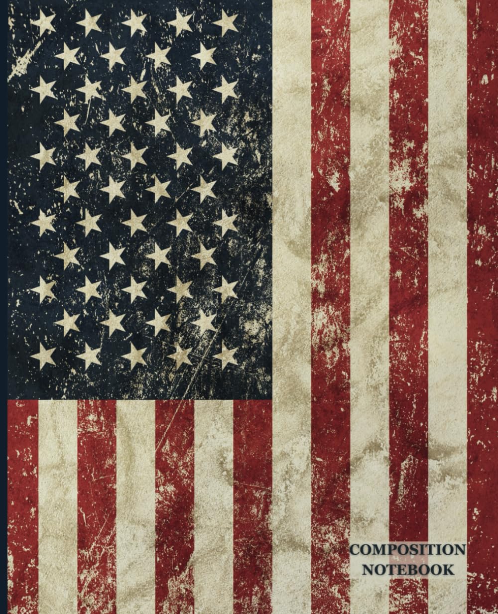 American Flag Composition Notebook | Journal: Wide Ruled Lined Paper ...
