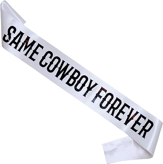 Amazon.com: Decorit Same Cowboy Forever Sash, Bachelorette Party ...