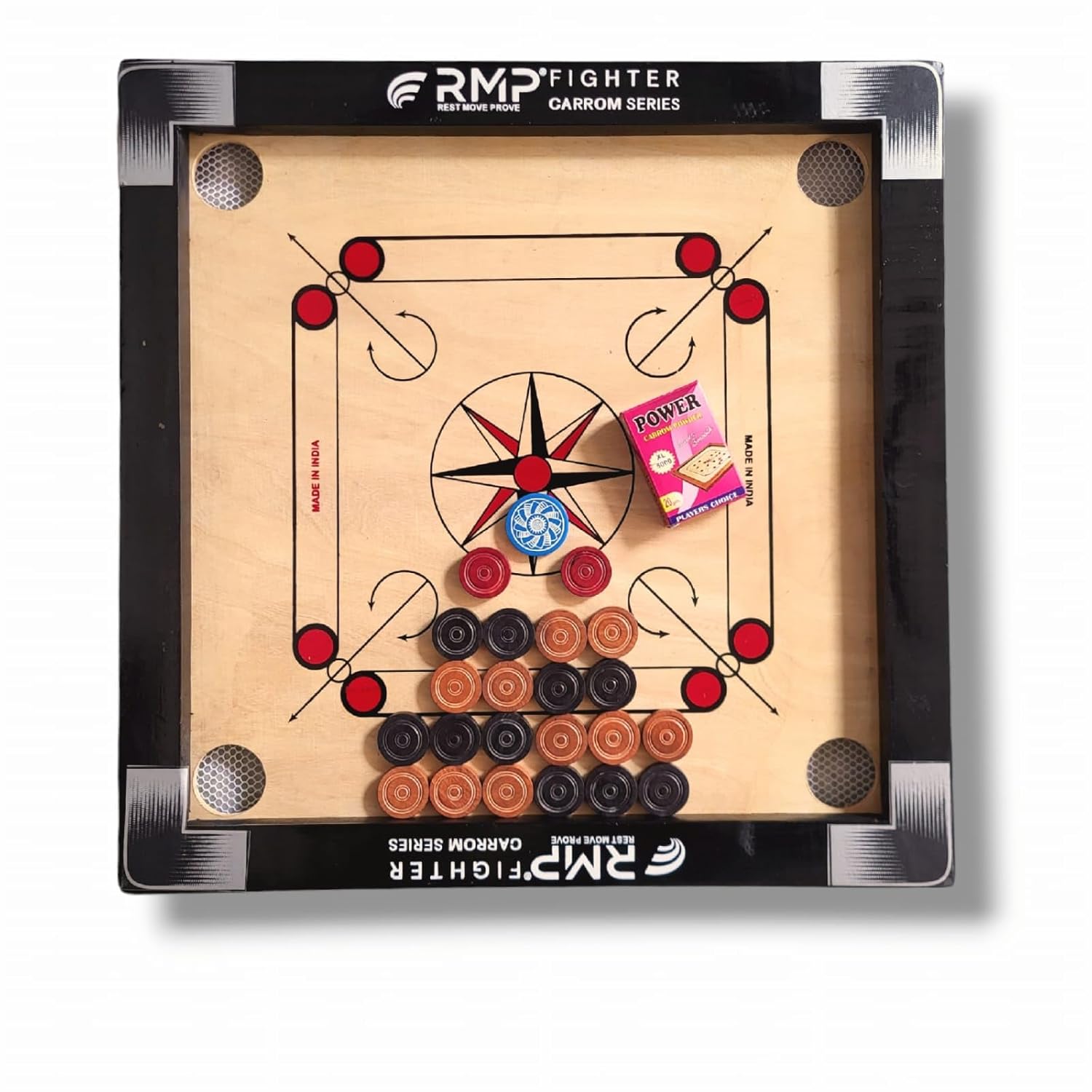 RMP Carrom Board for Kids 20 inches Glossy Finish with Carrom Board ...