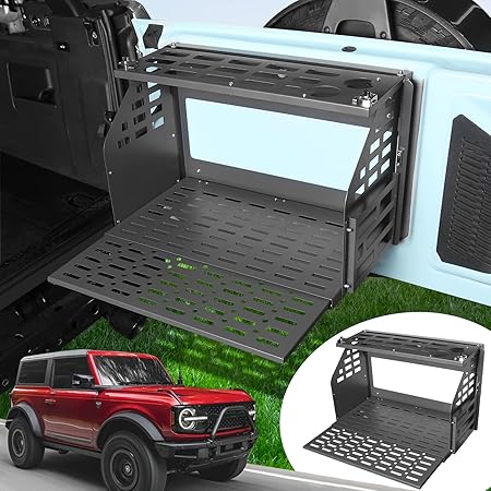Amazon.com: Mabett Rear Door Tailgate Foldable Table for Ford Bronco ...