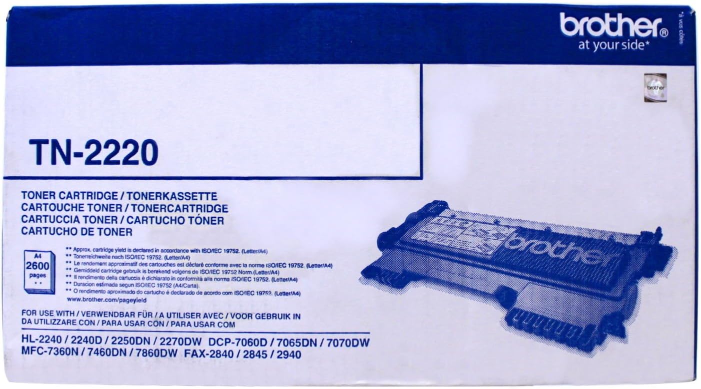 Brother Original TN2220 Black Toner : Amazon.co.uk: Computers & Accessories