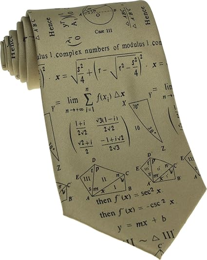 Maths Complex Numbers Tie - Numbers Tie - Teacher Gift : Amazon.co.uk ...