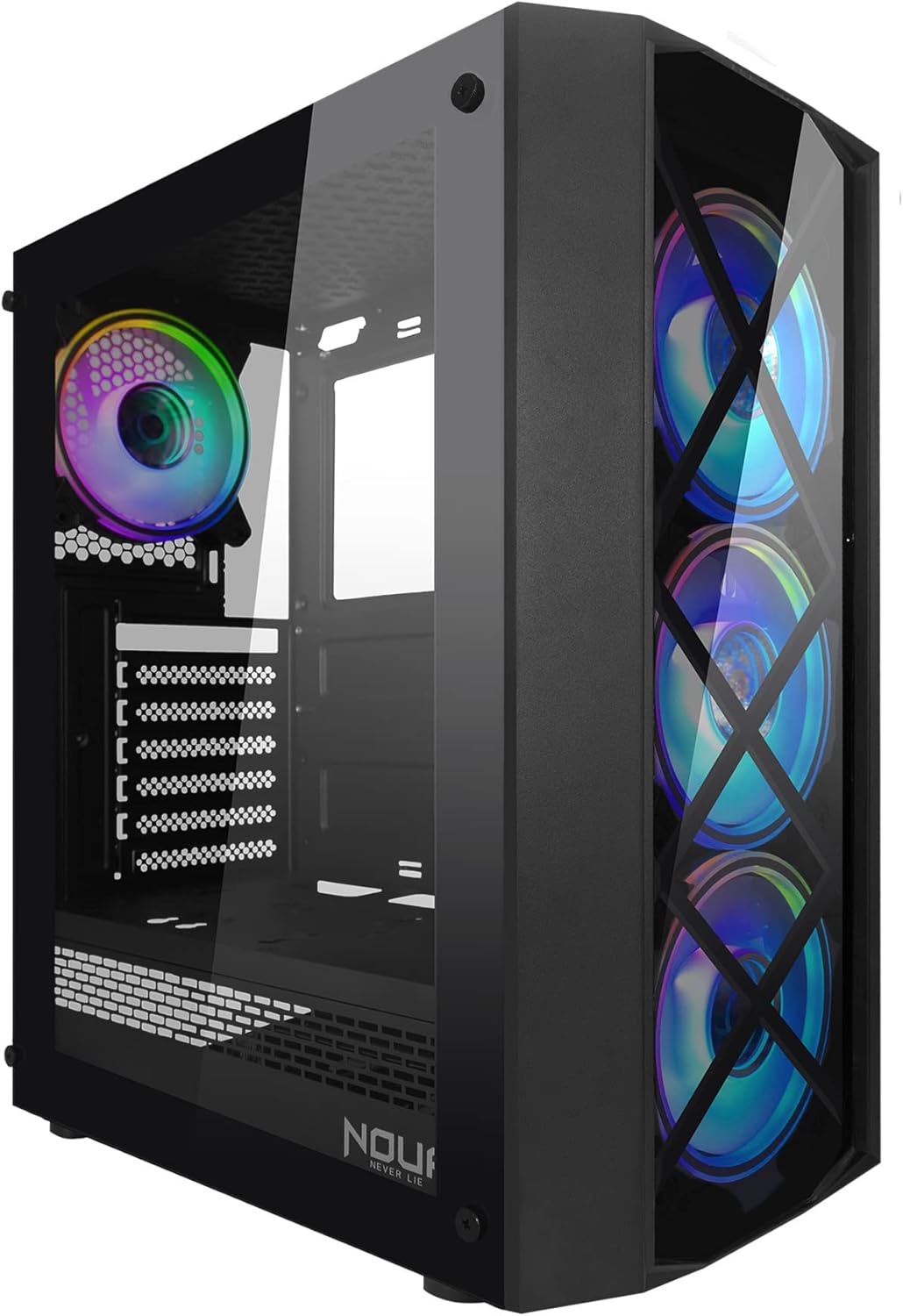 Noua Thor S15 Black ATX Case for PC Gaming 0.50mm SPCC 3 x USB3.0/2.0 ...