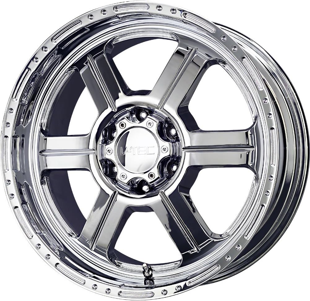 Amazon.com: V-Tec Off-Road Chrome Wheel (17x8.5"/6x135mm) : Automotive