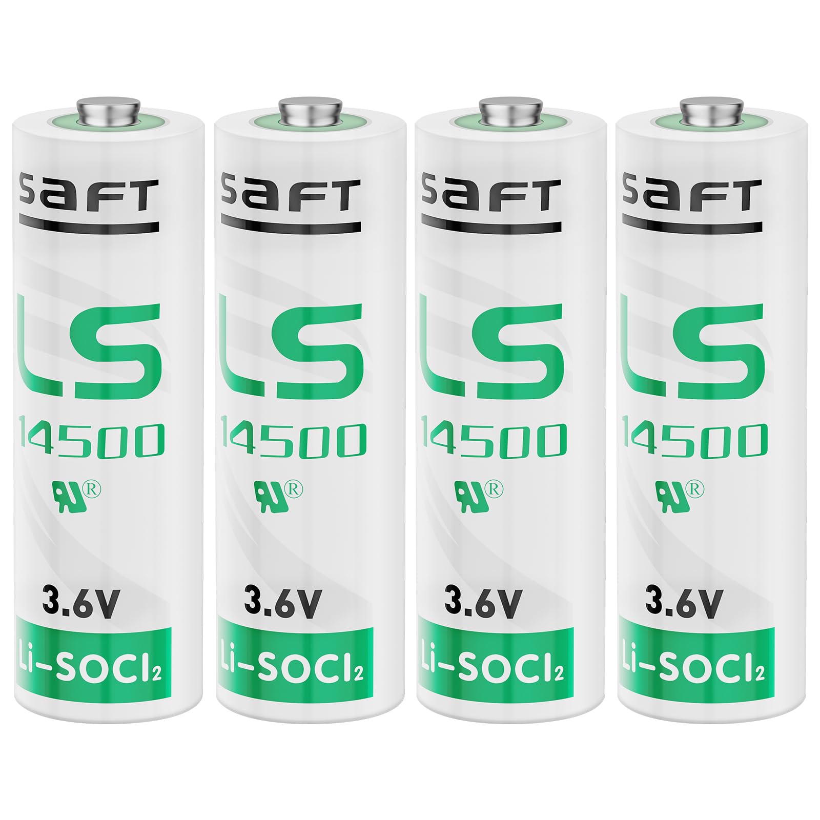 Snapklik.com : 4 Pack LS14500 AA 36V Li-SOCl2 Lithium 2600mAH For SAFT ...