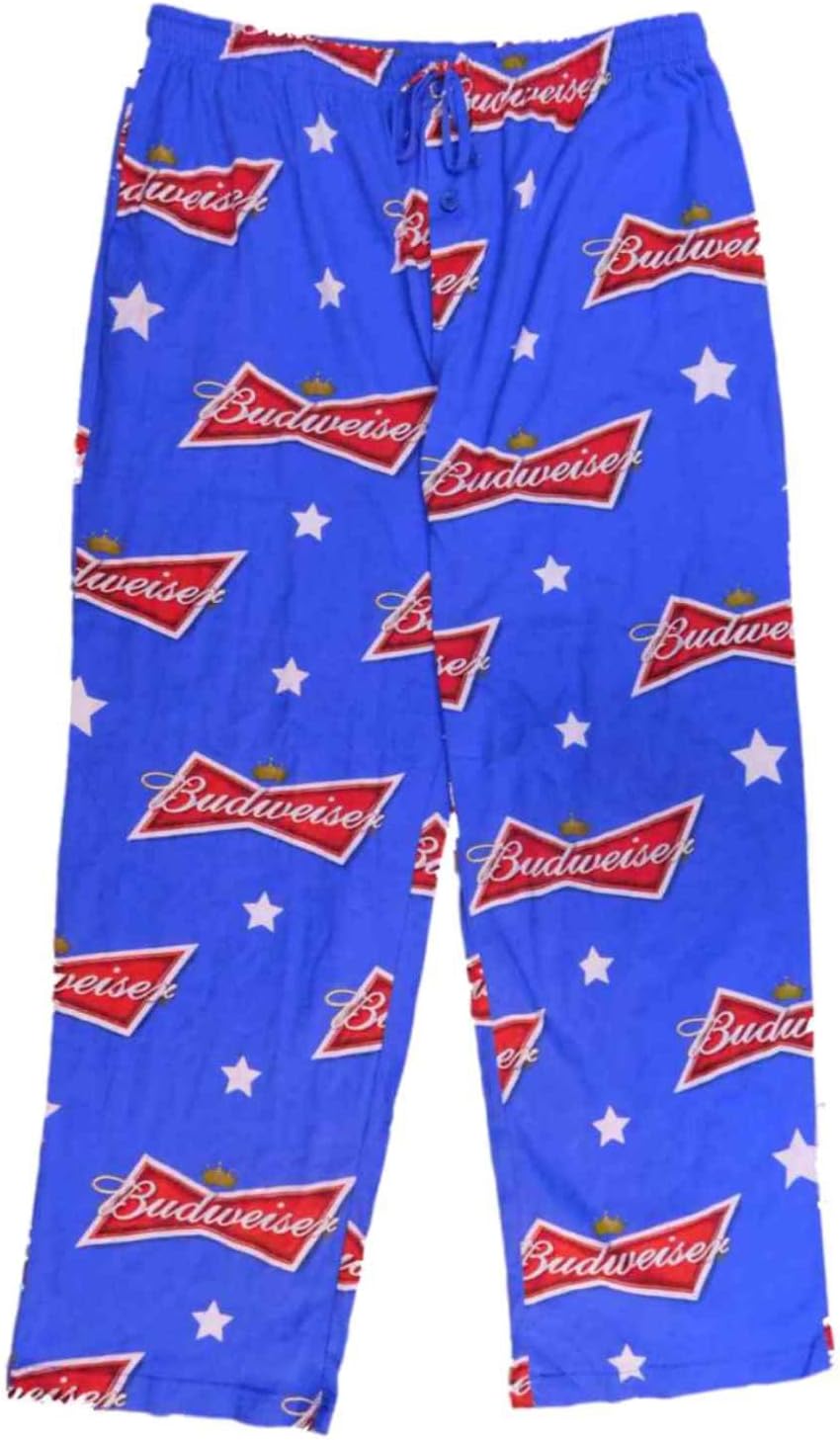 Budweiser Mens Blue Knit Sleep Pants Lounge Pants Pajama Bottoms 2X at ...