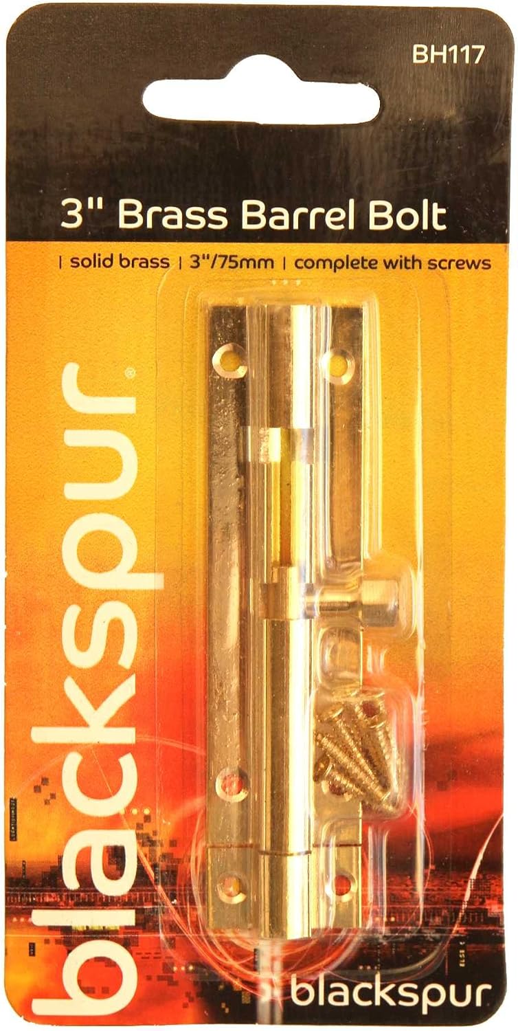 Blackspur BB-BH117 Brass Barrel Bolt : Amazon.co.uk: DIY & Tools
