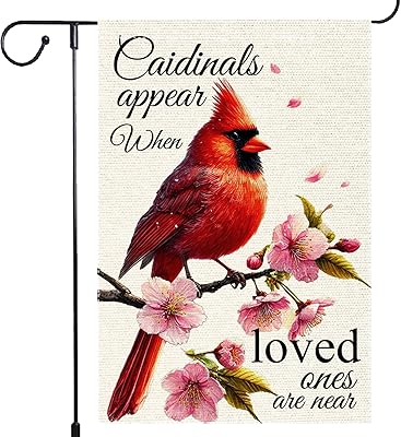 Amazon.com : Cardinal Garden Flag 12x18 Inch Double Sided Outside ...