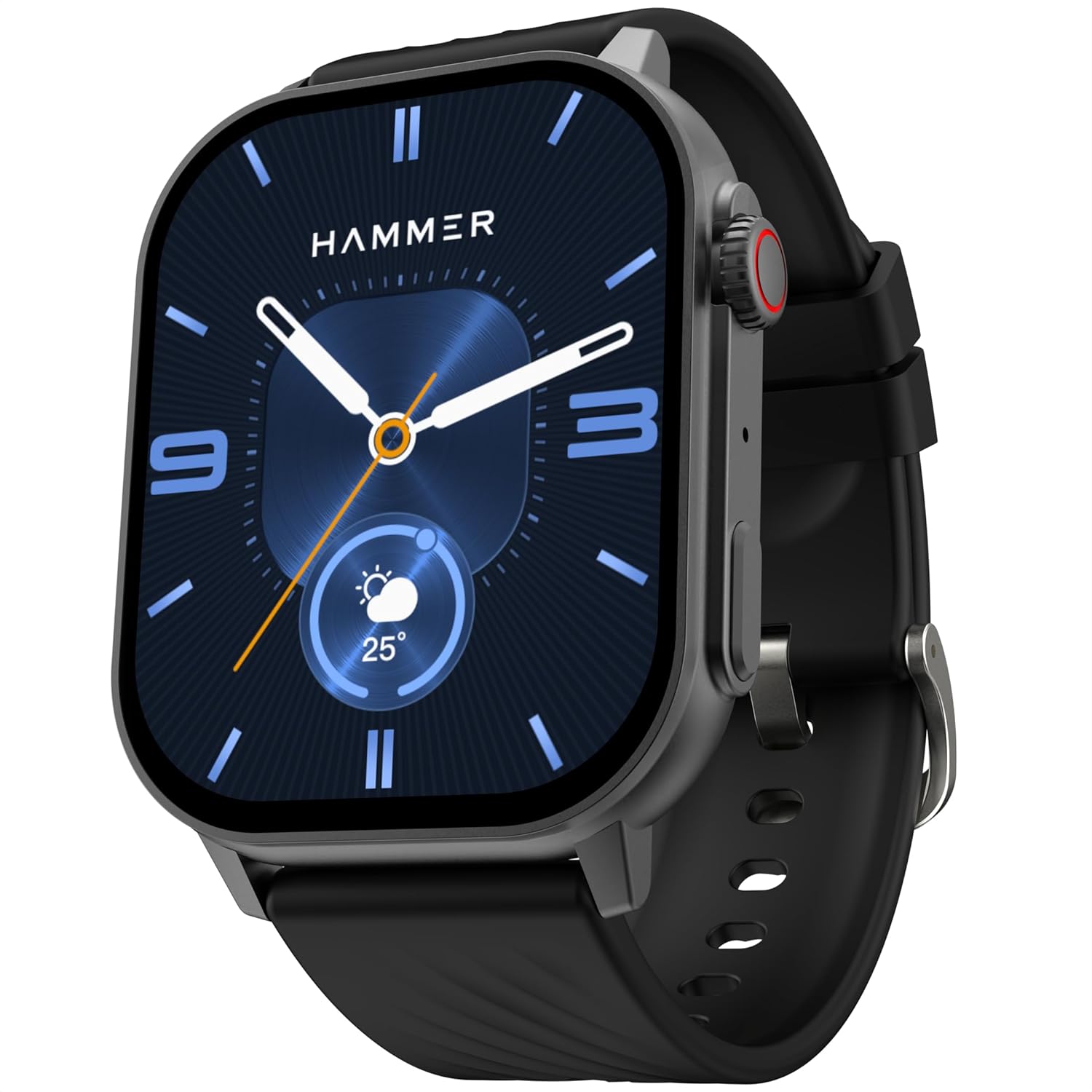 HAMMER Arctic 2.04" Super AMOLED Smart Watch, Metallic Build, BT ...