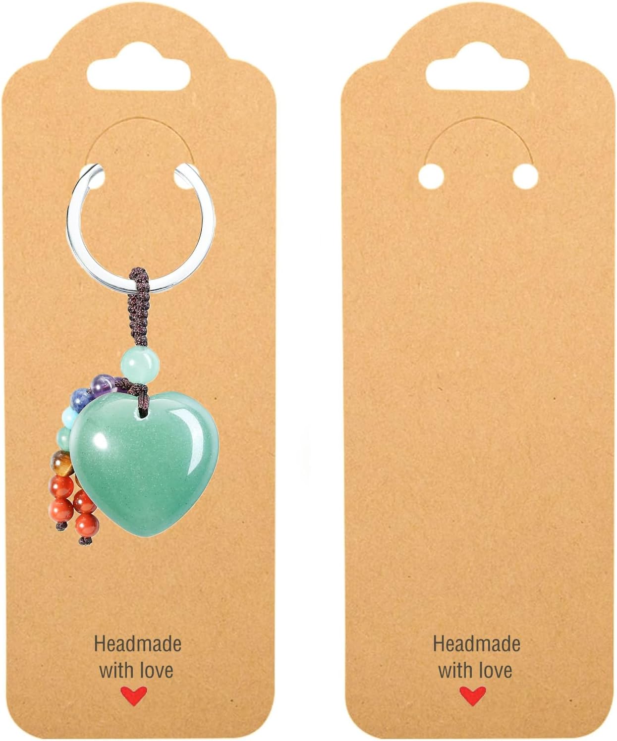 Amazon.com: ALLWSLucky 100PCS Keychain Display Cards, 2.16'' x 6 ...