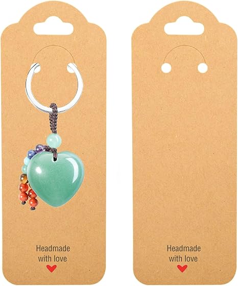 Amazon.com: ALLWSLucky 100PCS Keychain Display Cards, 2.16'' x 6 ...