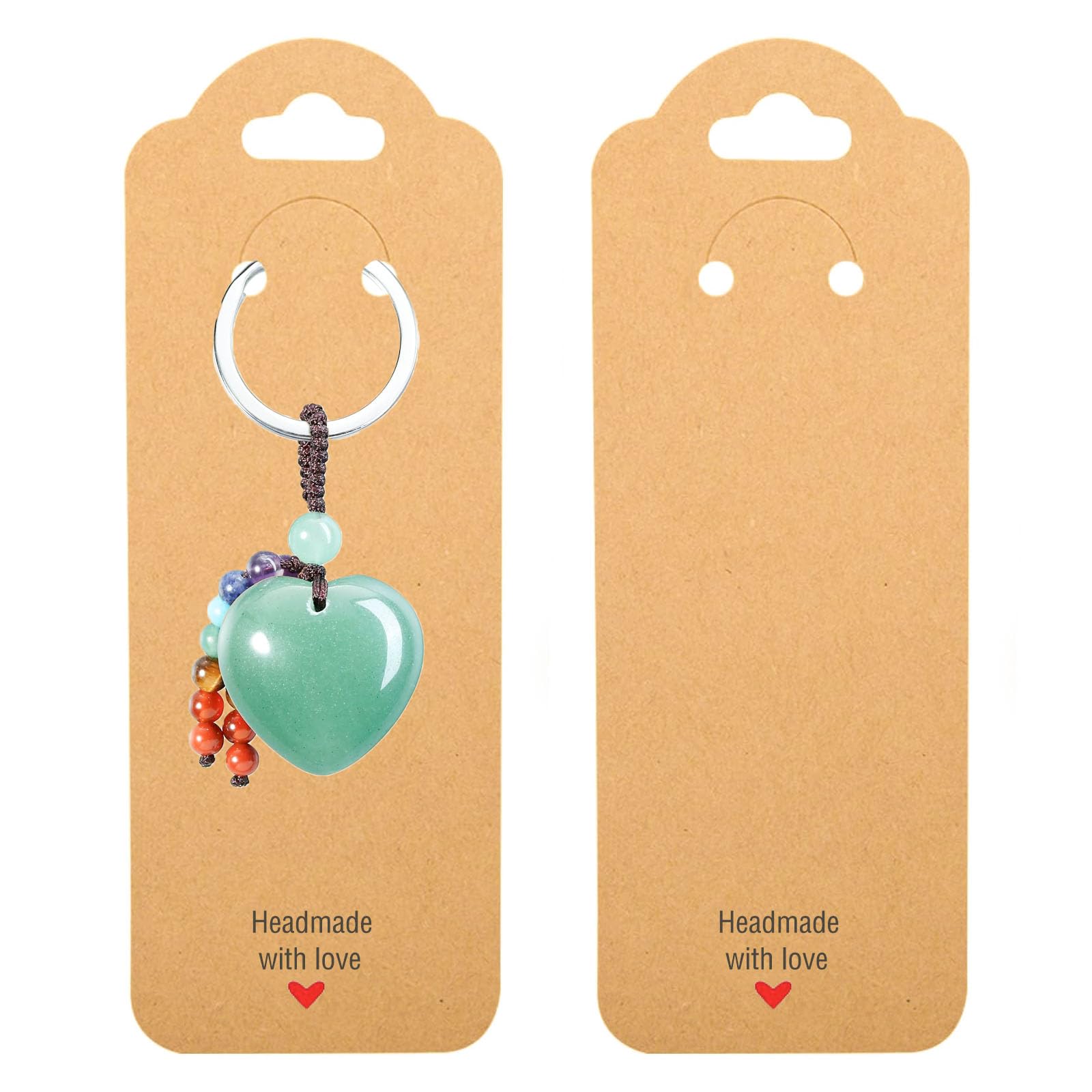 Amazon.com: ALLWSLucky 100PCS Keychain Display Cards, 2.16'' x 6 ...