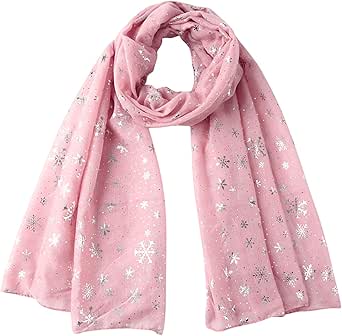 EYNDYN Winter Snowflake Scarf Scarf for Chirstmas Women Holiday Gift ...