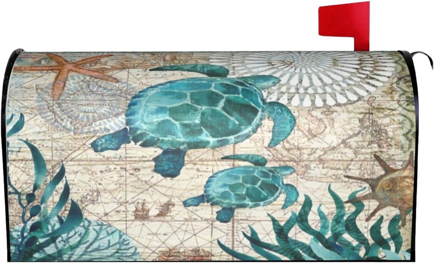 Amazon.com: Perinsto Sea Turtle Ocean Life Mailbox Covers Magnetic ...