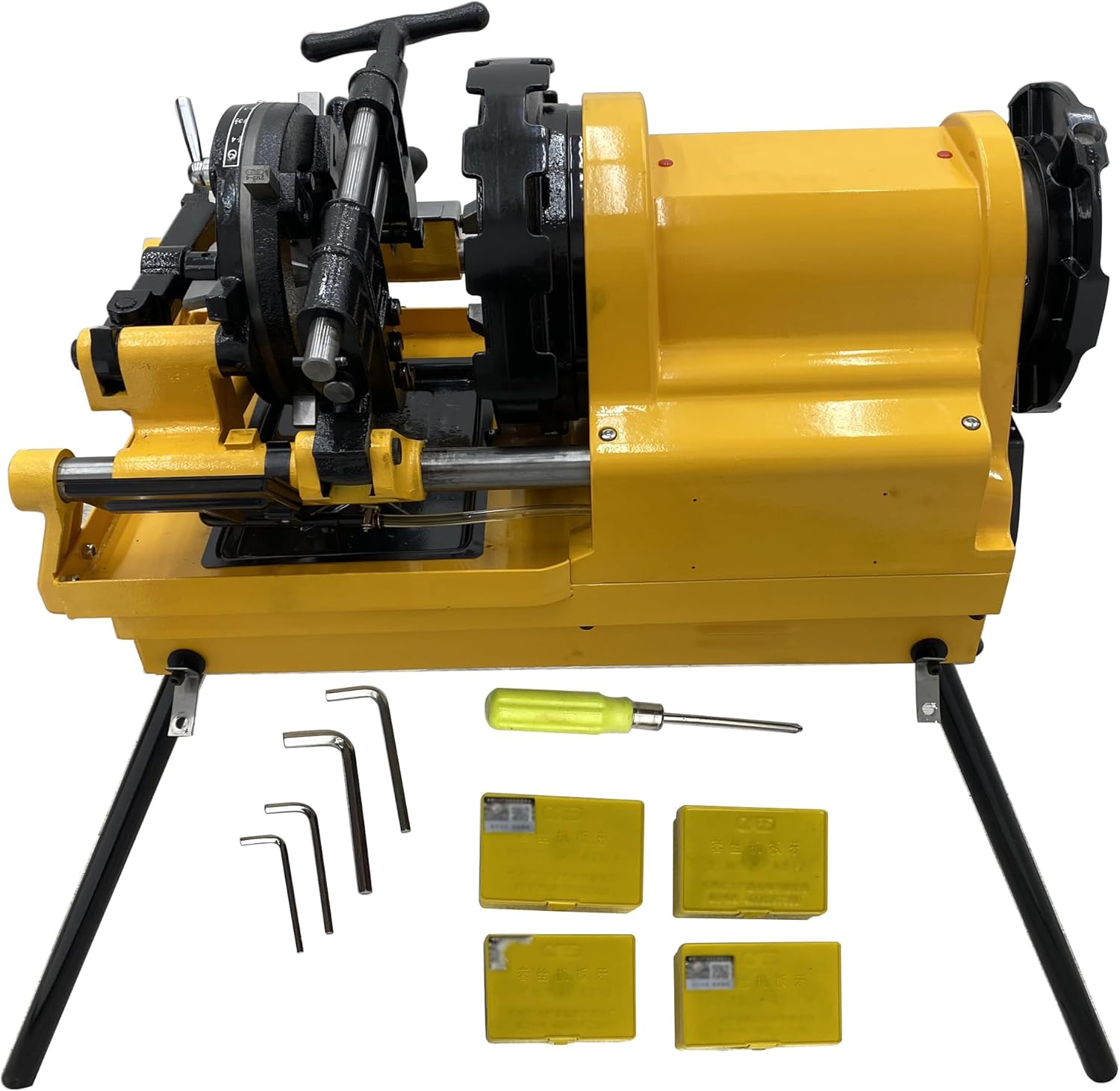 HQHAOTWU Electric Pipe Threader Machine 1/2" - 4" Pipe Threading ...