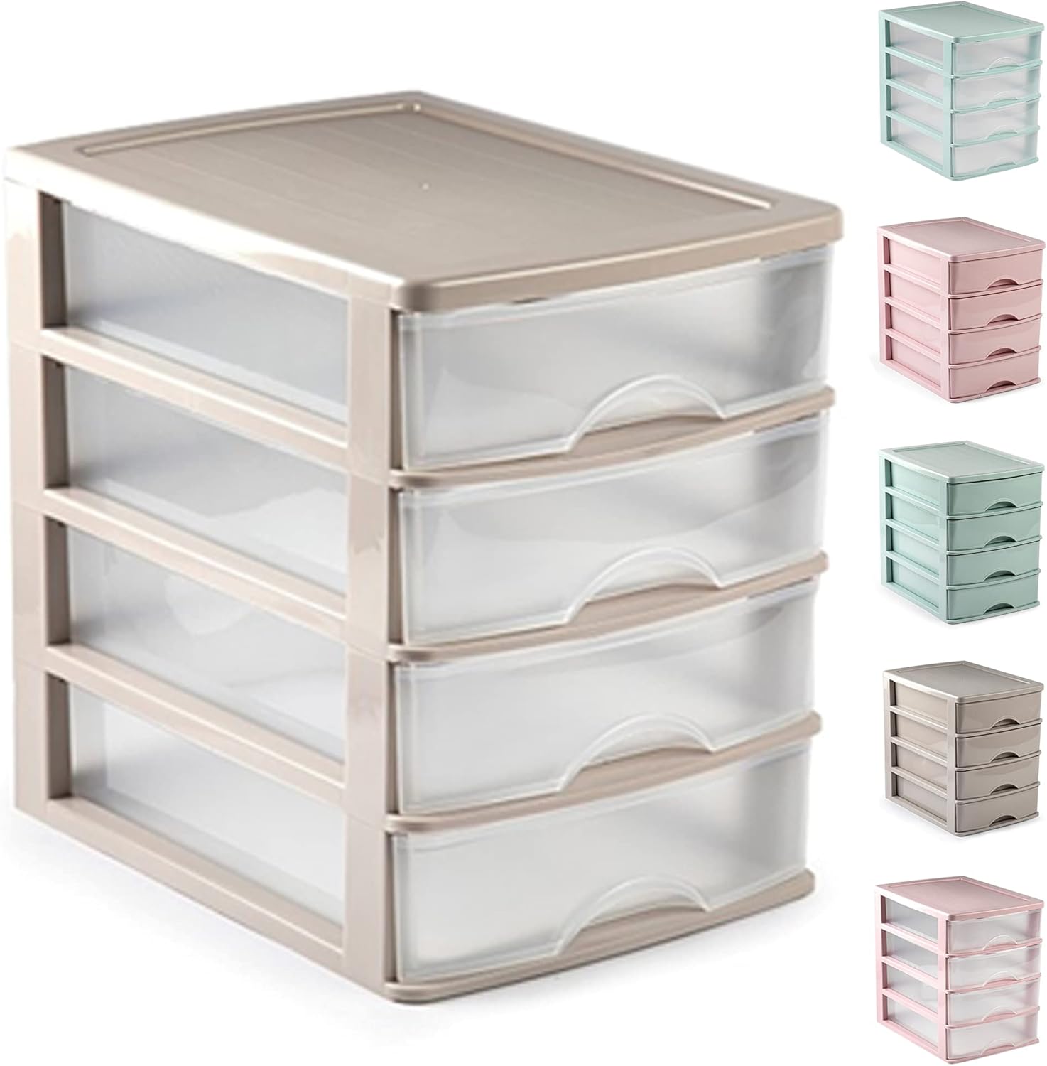 Plastic Desktop Storage Unit with Drawers, Stationary Arts Drawer ...