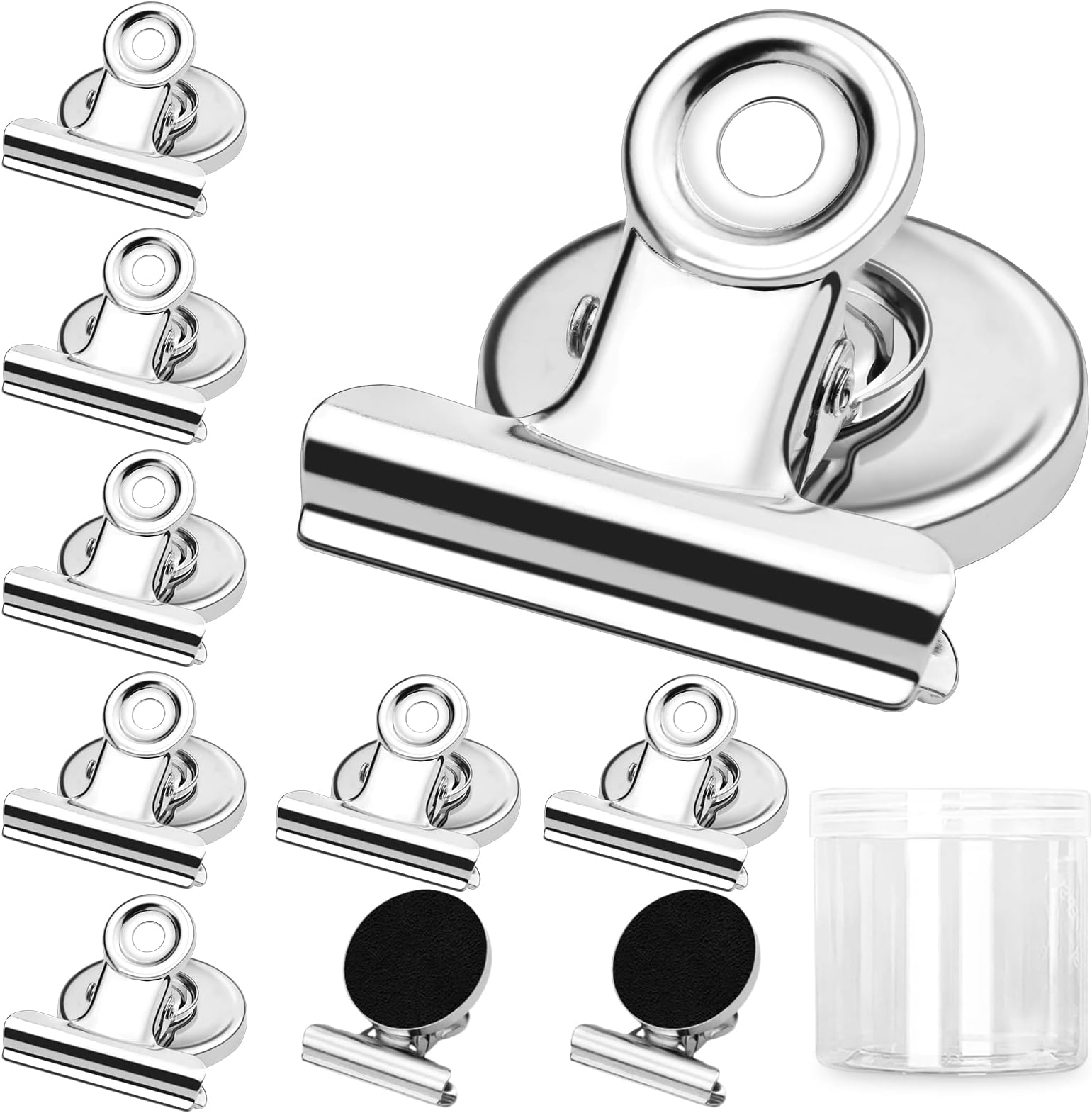 Skaaisont 10 Pcs Magnetic Clips, Anti-Scratch Fridge Magnets Strong ...