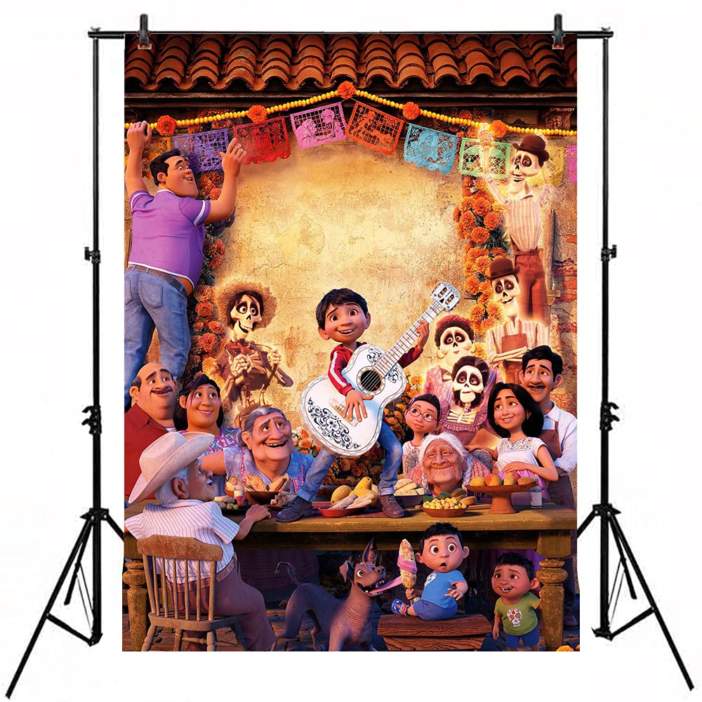 Amazon.com: YouRan Coco Backdrop Happy Birthday 5x7ft Mexico Fiesta ...