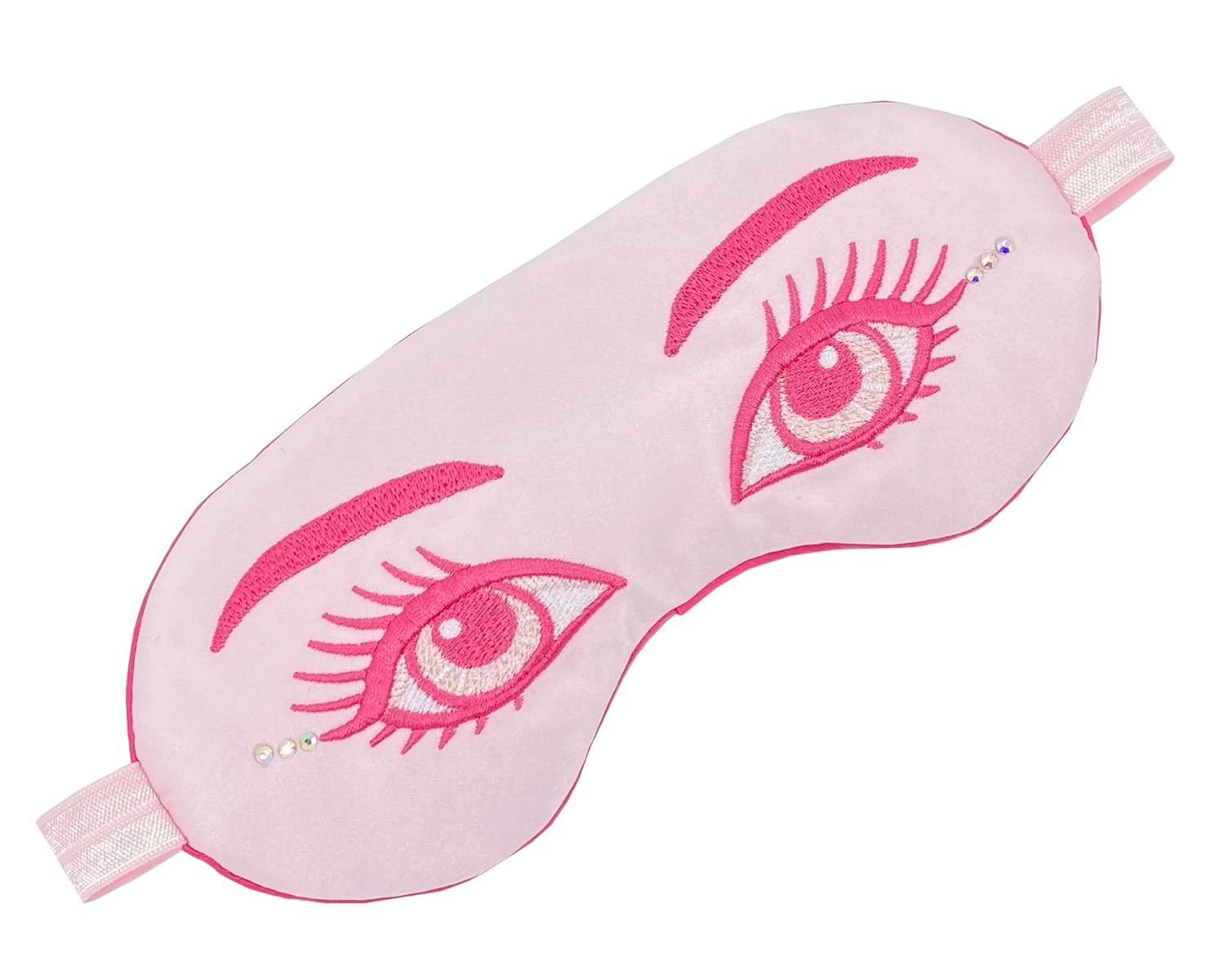 Pink Eyes Sleep mask. BarbieDreams Eye Mask. Embroidered Eyelashes mask ...