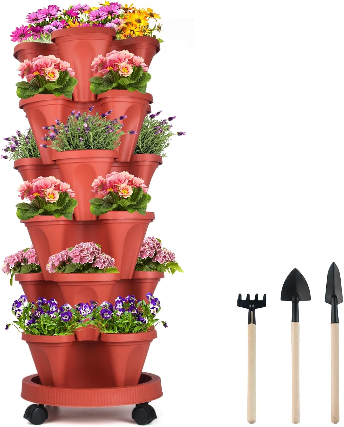 Amazon.com : DUNCHATY Stackable Planter, Vertical Garden Planter ...
