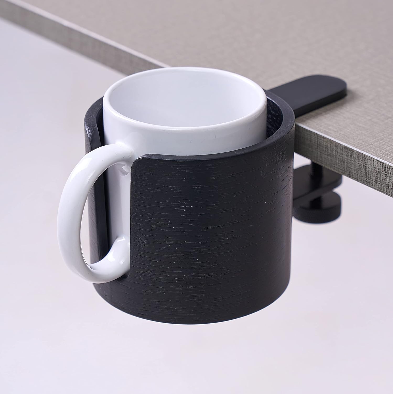 Amazon.com: urbanplus Desk Cup Holder, Anti-Spill Wood Cup Holder for ...