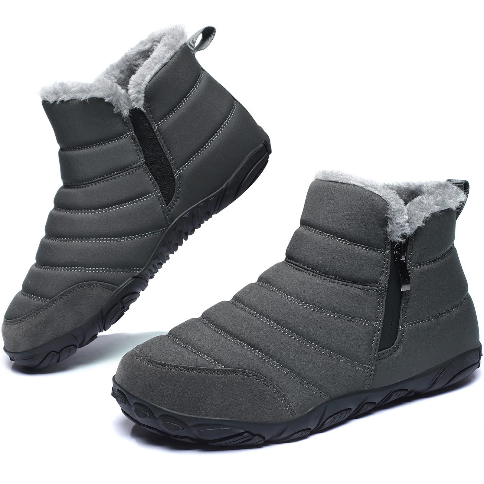 Amazon.com | Mens Womens Winter Snow Boots Wide Toe Box Barefoot boot ...
