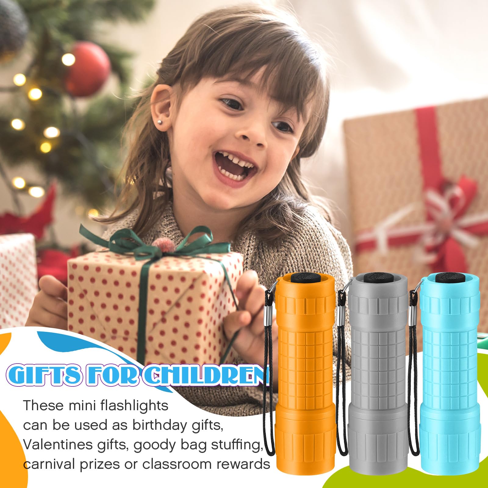 Snapklik.com : Tujoe 6 Pack Mini Flashlights Bulk For Kids, Small ...