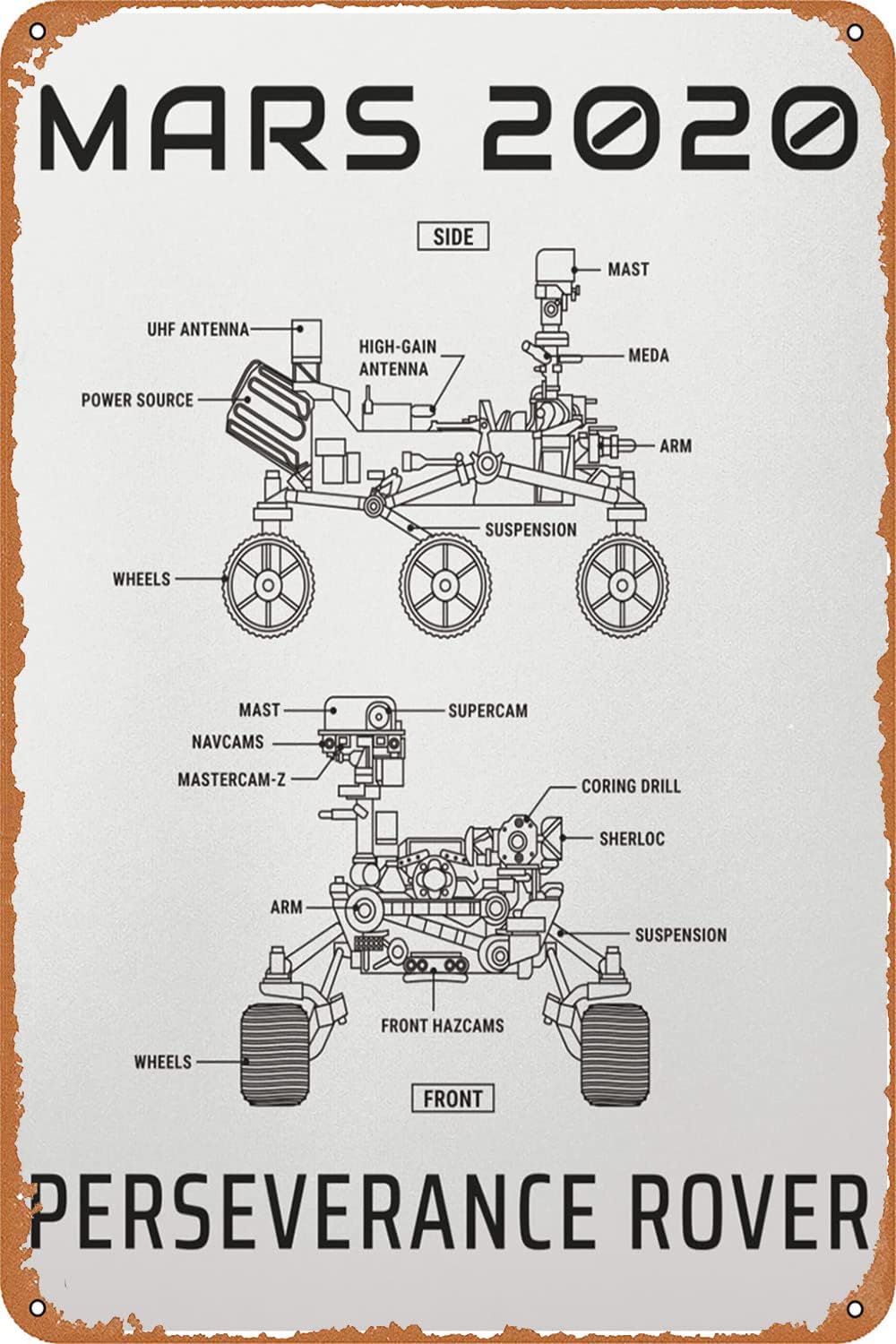 Nasa New Rover Blueprints Blueprint Of Space Mechanic Stock Vector