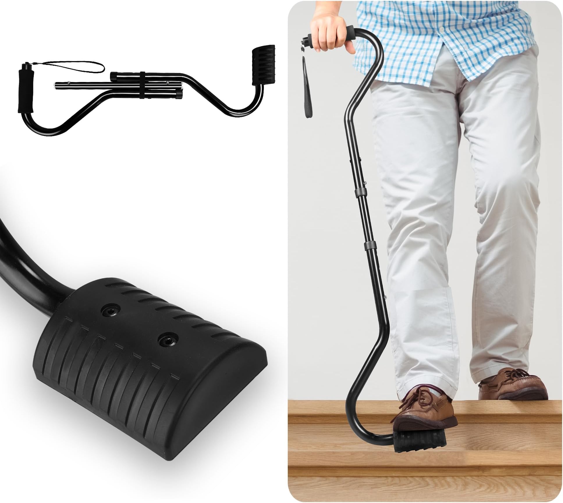 Amazon.com: StrongArm Comfort Cane + Self Standing Lightweight ...