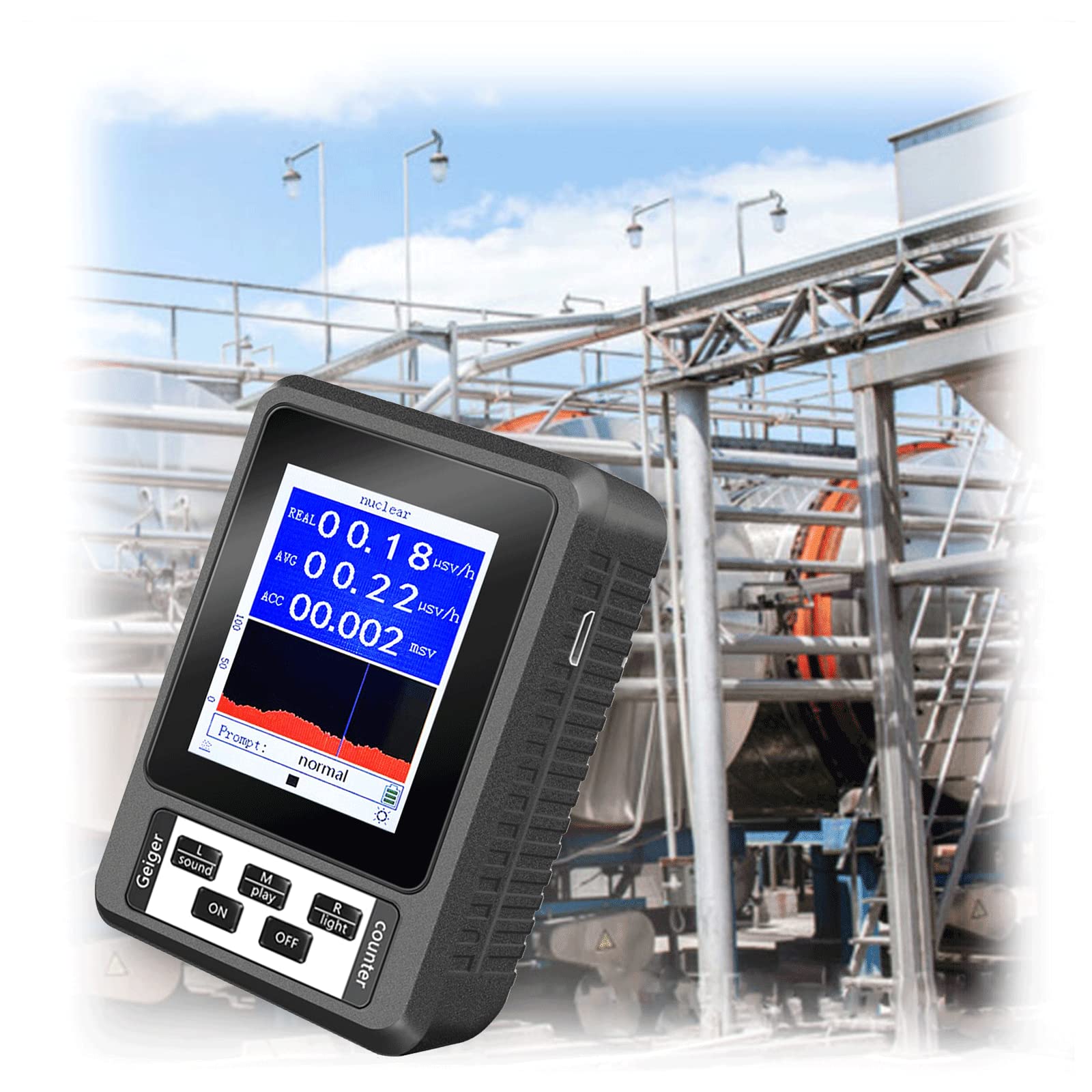 Buy ErZhuiZi Digital Geiger Counter, beta-gamma X-ray tester ...